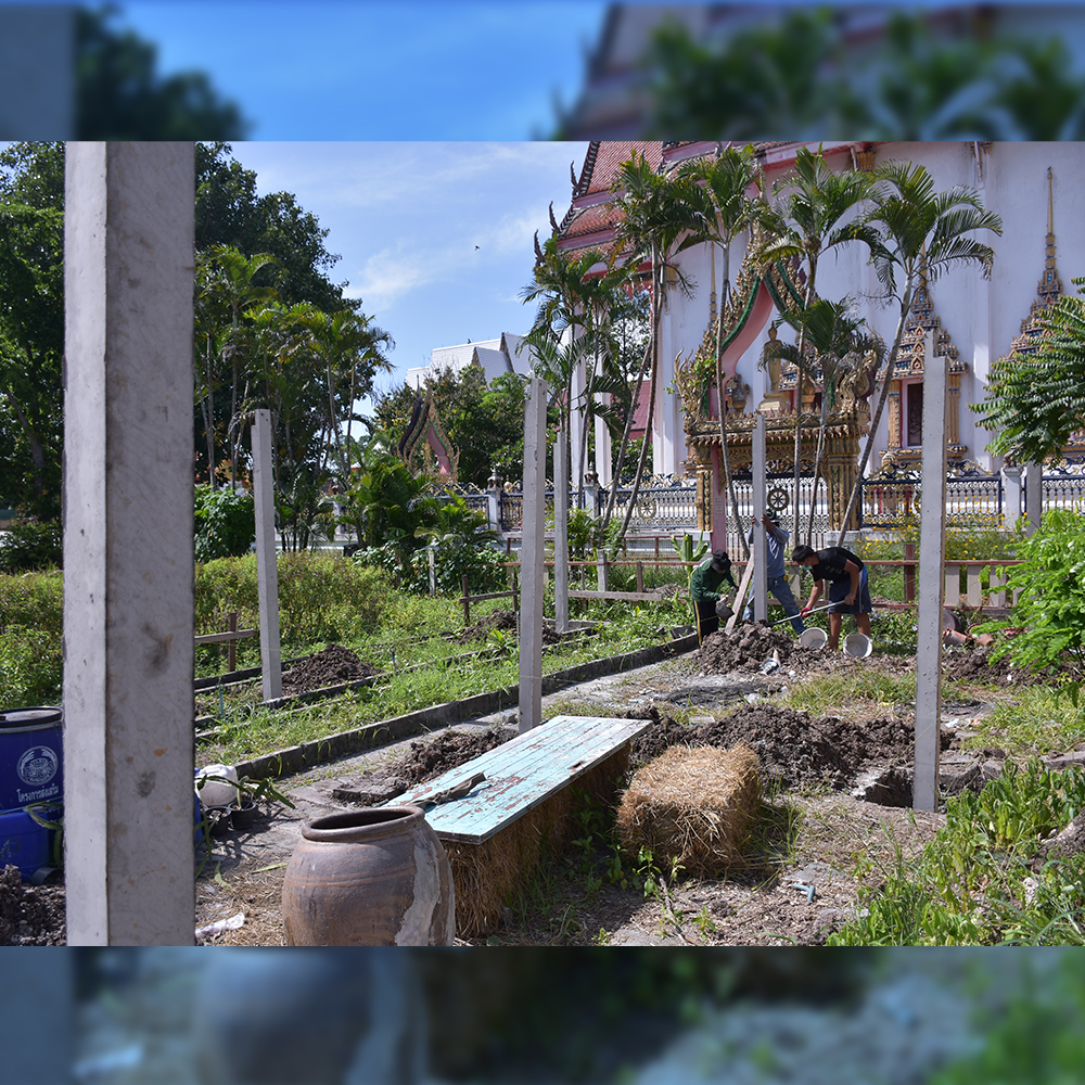 Thai Koon Steel Group | Donate steel pipes to Wat-Sri-Khakanang School